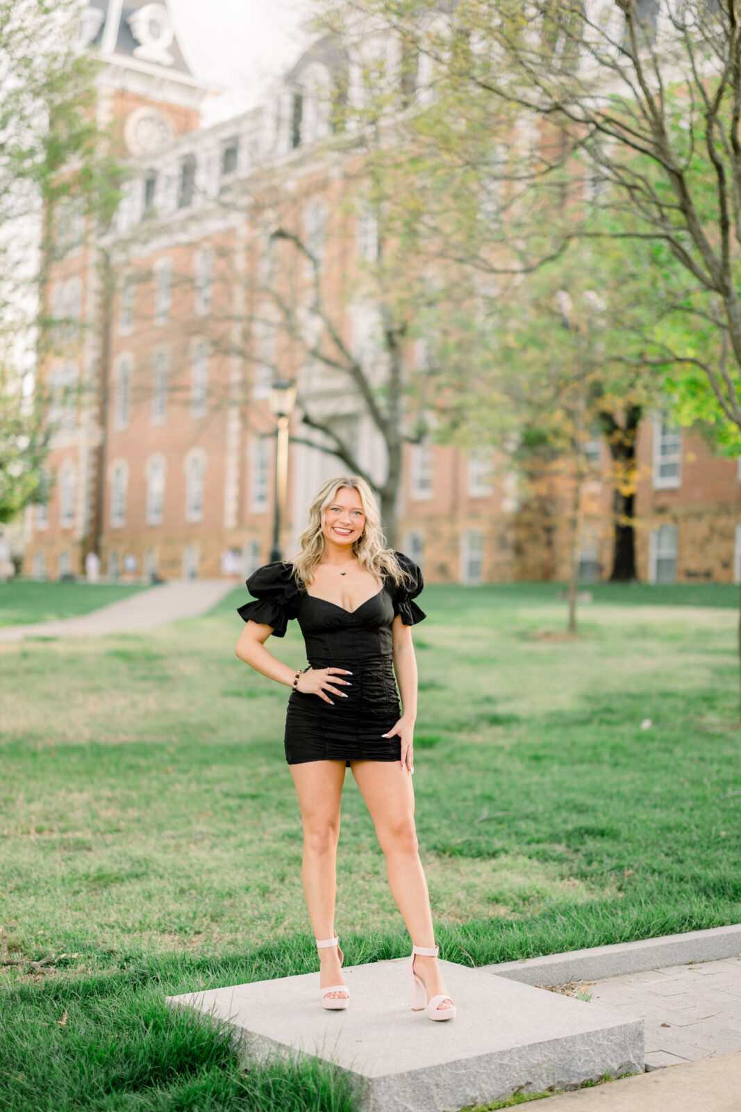 Emily | Old Main Senior Photos | Northwest Arkansas Branding ...